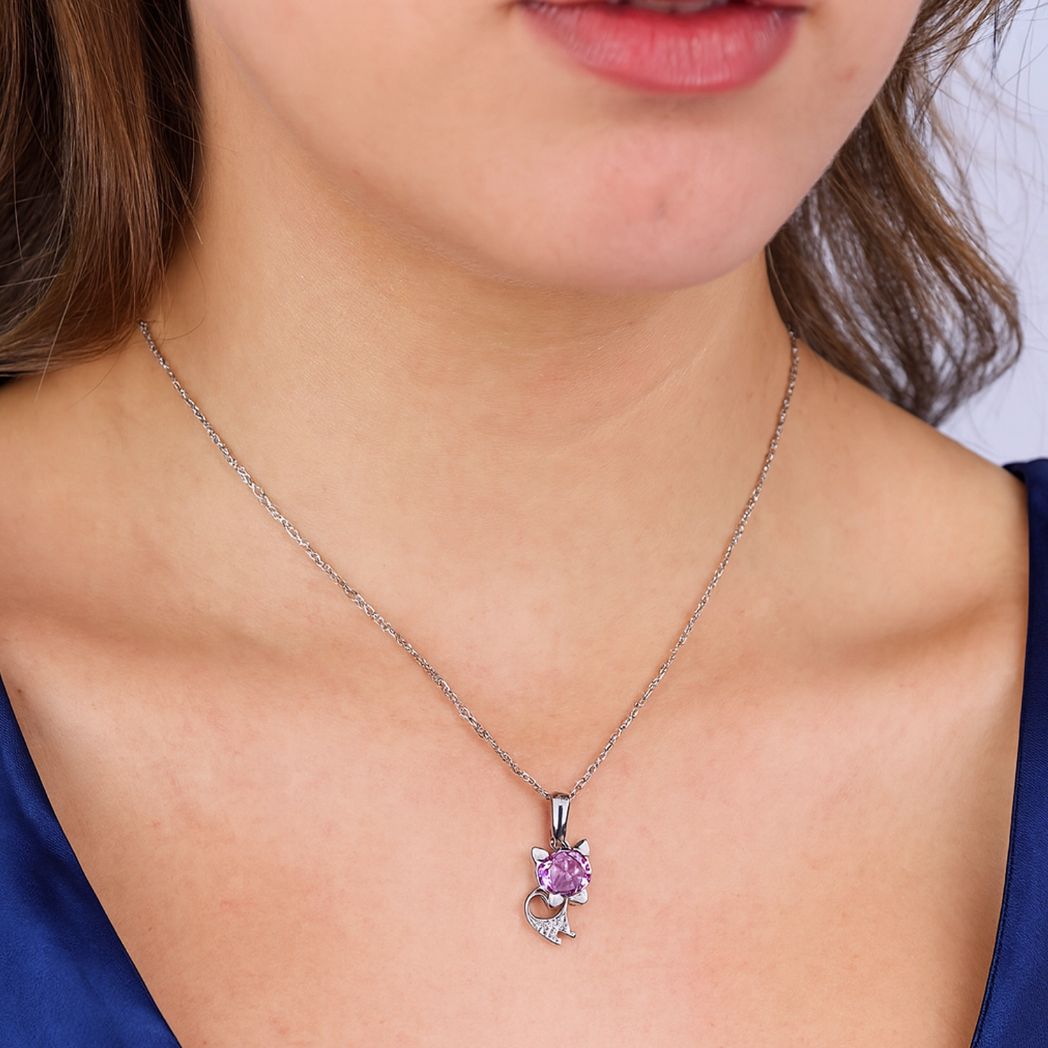 Mysticat Silver Necklace - JAWHR Silver