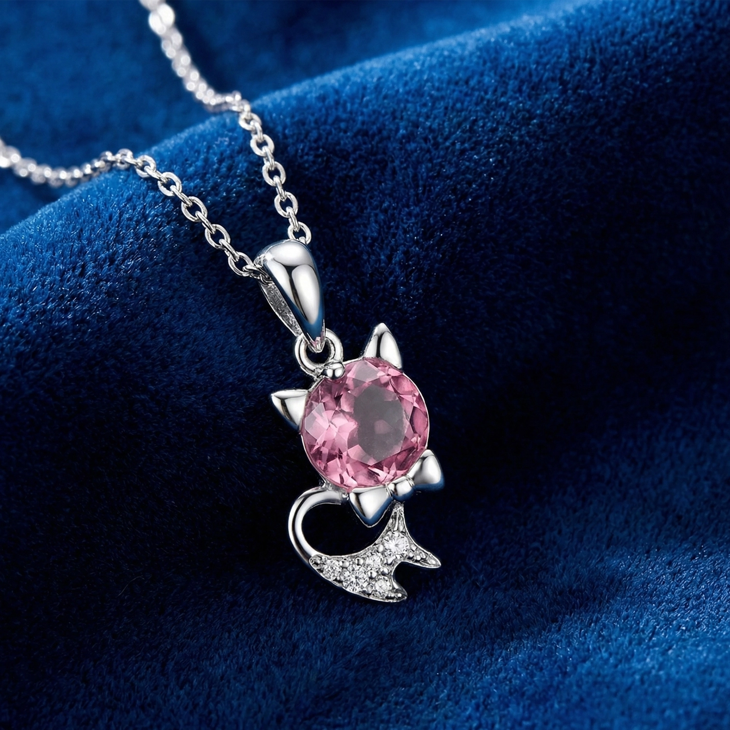 Mysticat Silver Necklace - JAWHR Silver